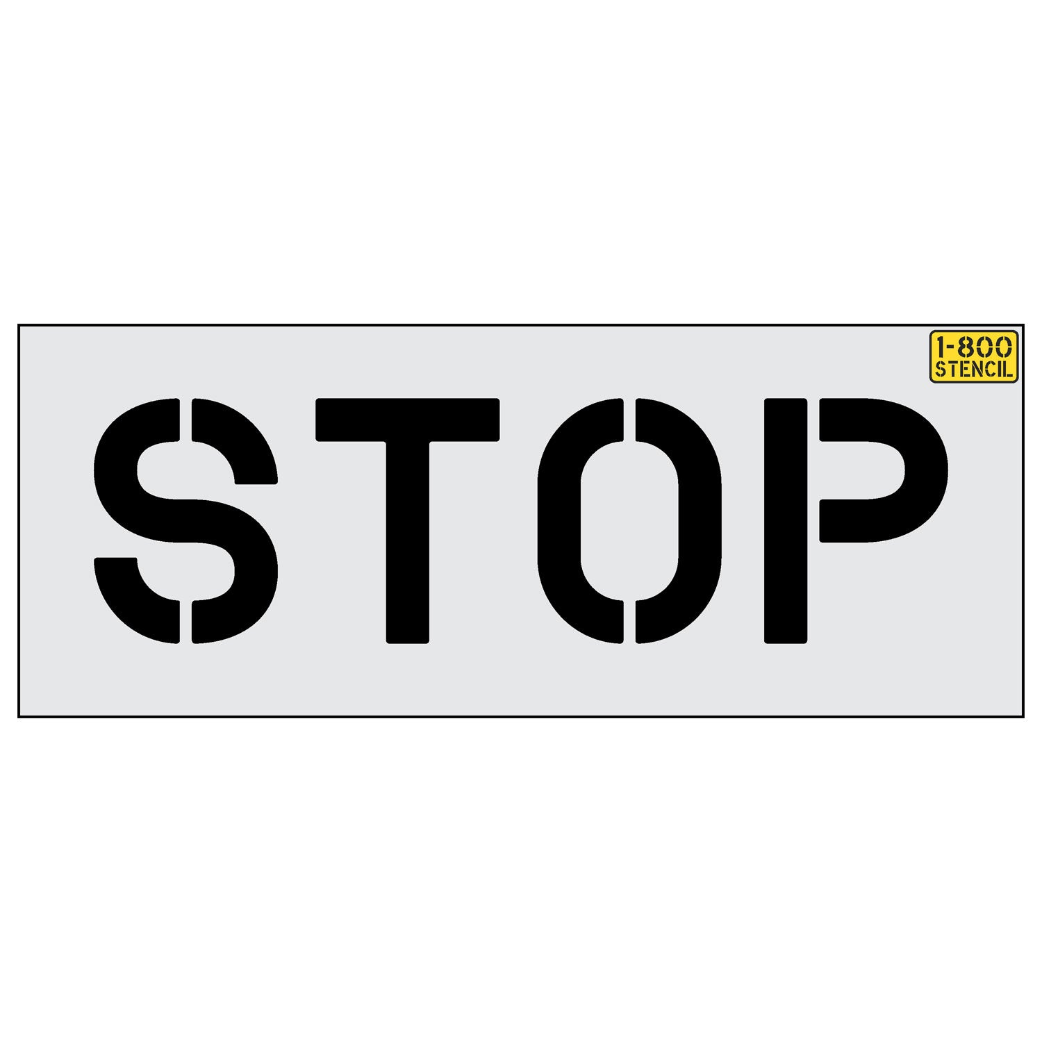10" STOP Stencil - 1-800-Stencil