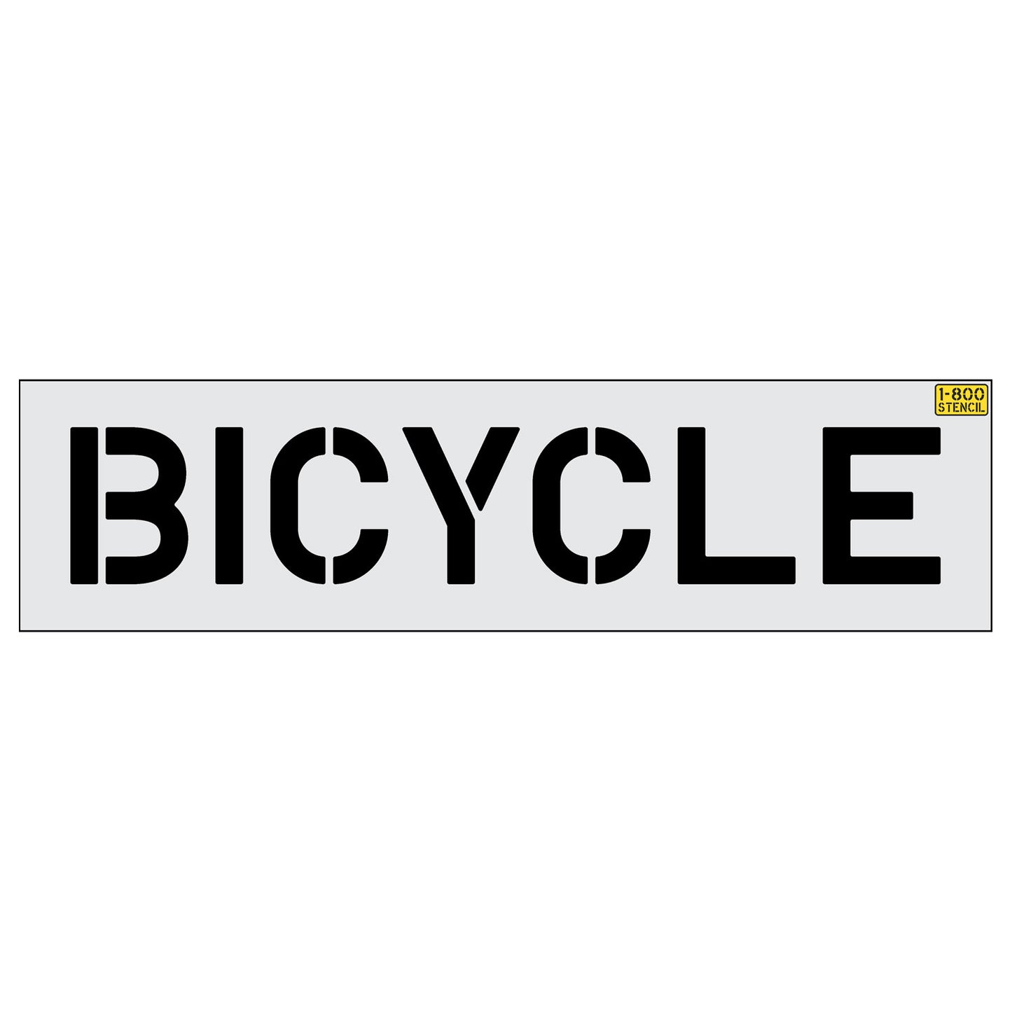 10" BICYCLE Stencil | Parking Lot & Drive-Thru Pavement Marking Stencil ...