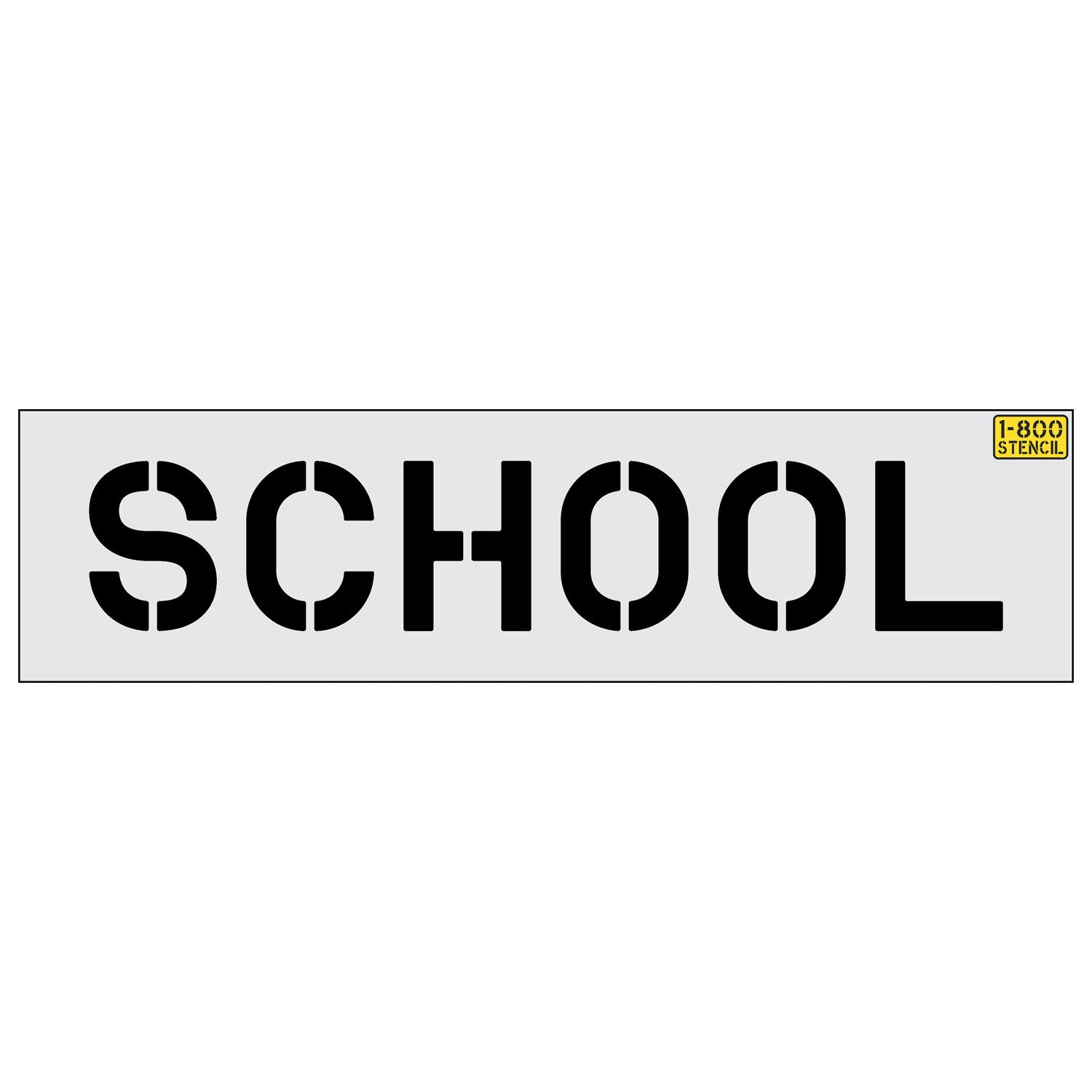 10" SCHOOL Stencil - 1-800-Stencil
