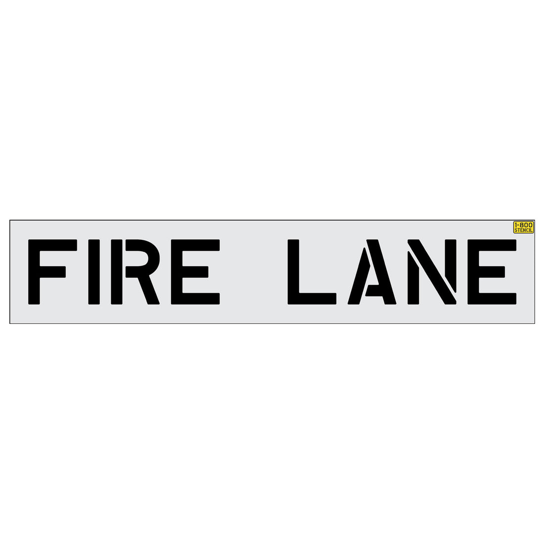 10 Inch FIRE LANE Pavement Wording Stencil - 1-800-Stencil