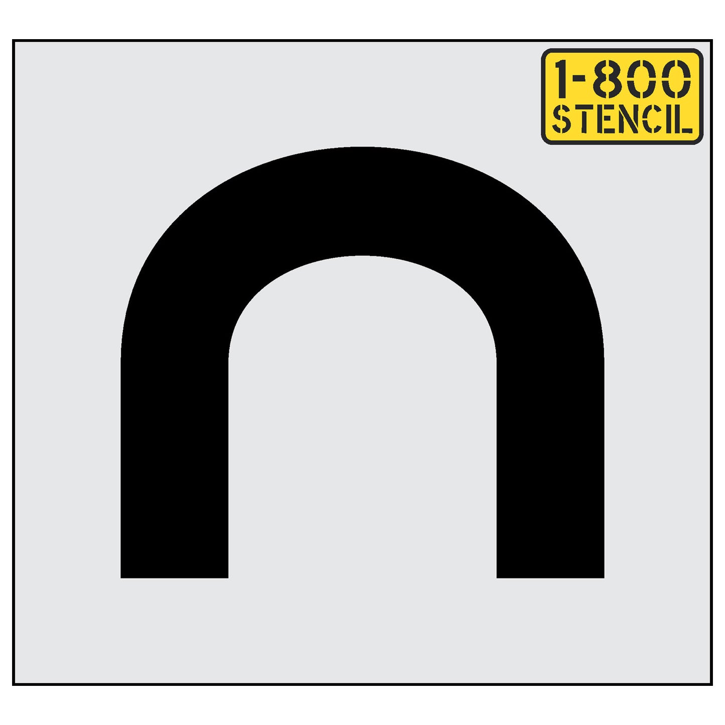 16" Costco Line End Stencil - 1-800-Stencil