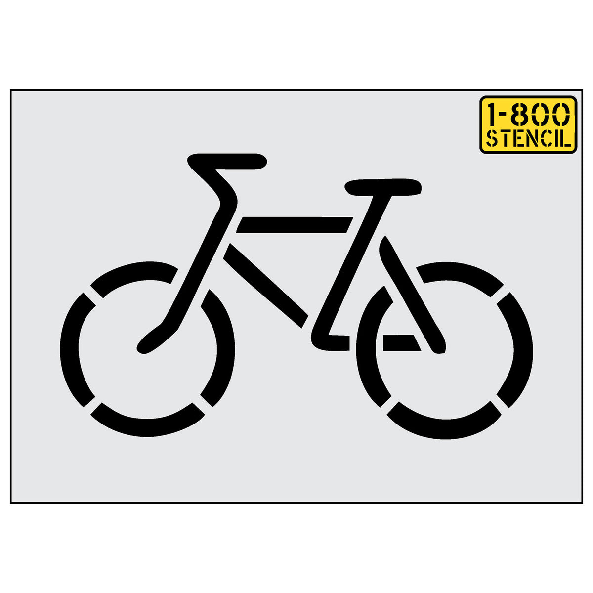 18" x 30" Bike Symbol Stencil — 1-800-Stencil