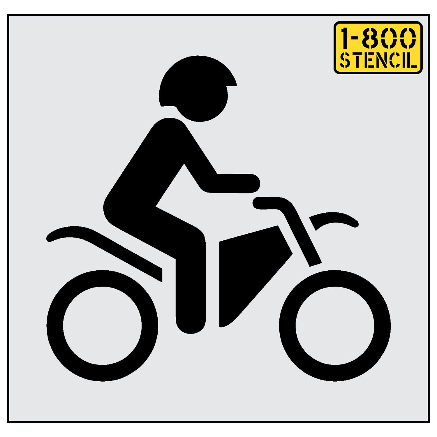 Motorbike Symbol Stencil | Parking Lot & Drive-Thru Pavement Marking ...