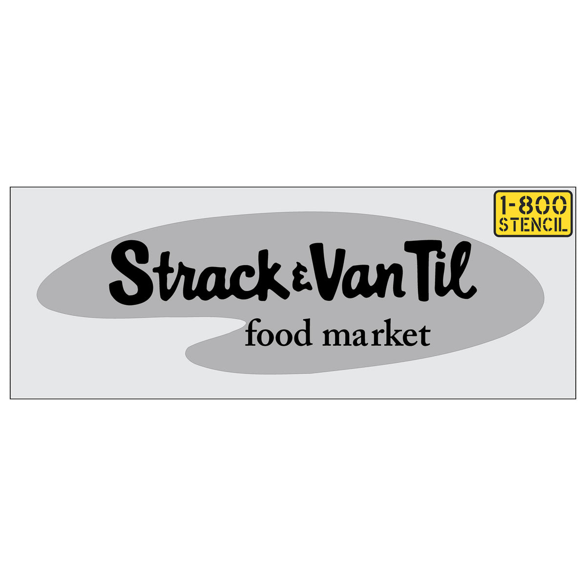 23" Strack & Van Til Food Market Stencil — 1-800-Stencil