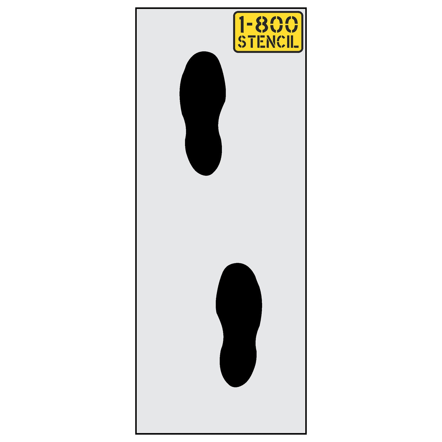24" FOOT STEPS Stencil | Parking Lot & Drive-Thru Pavement Marking ...