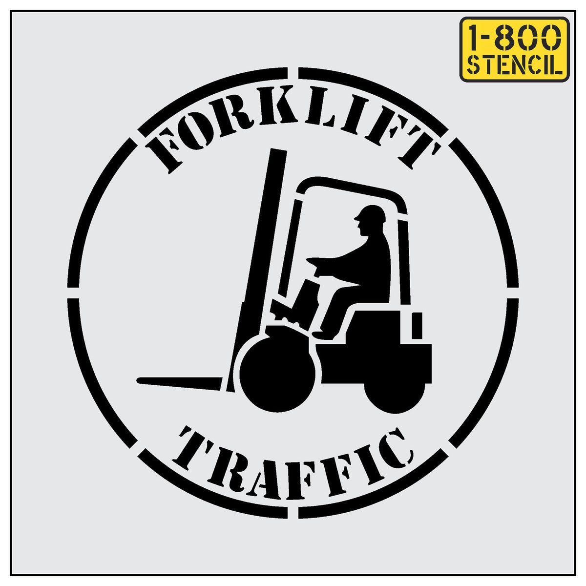 24" FORKLIFT TRAFFIC Stencil — 1-800-Stencil