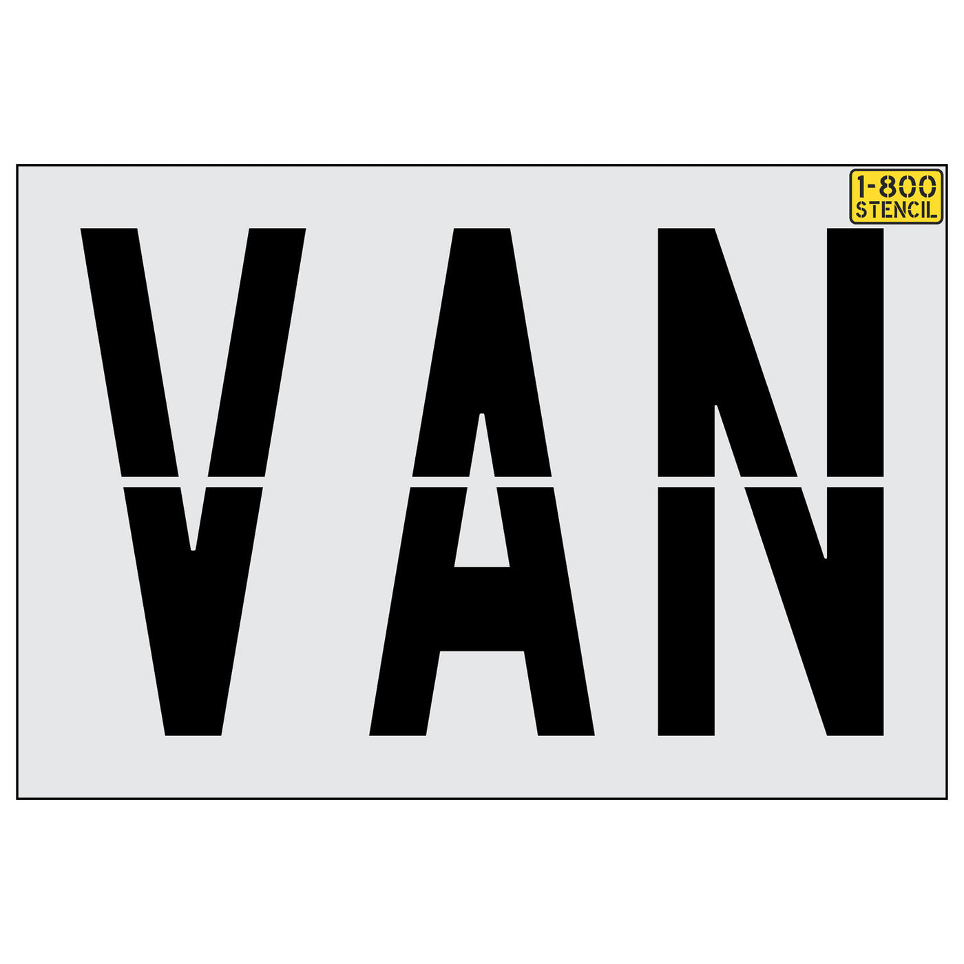 24" Walmart VAN Stencil - 1-800-Stencil