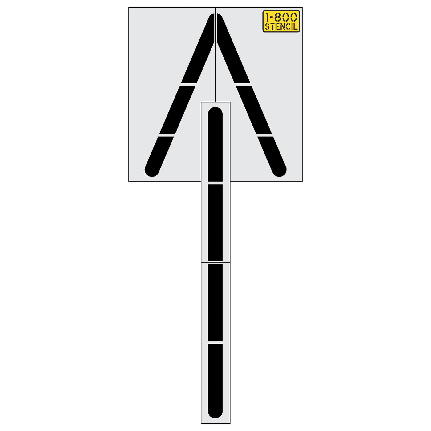 280" MUTCD Straight Arrow Stencil - 1-800-Stencil