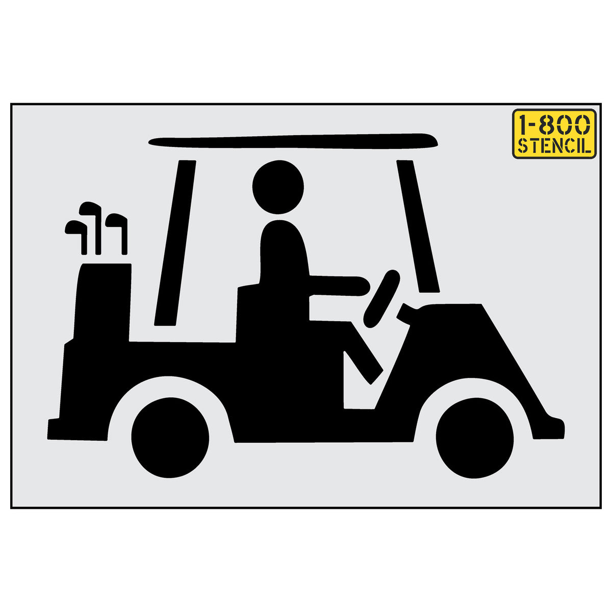 31" Golf Cart Stencil — 1-800-Stencil