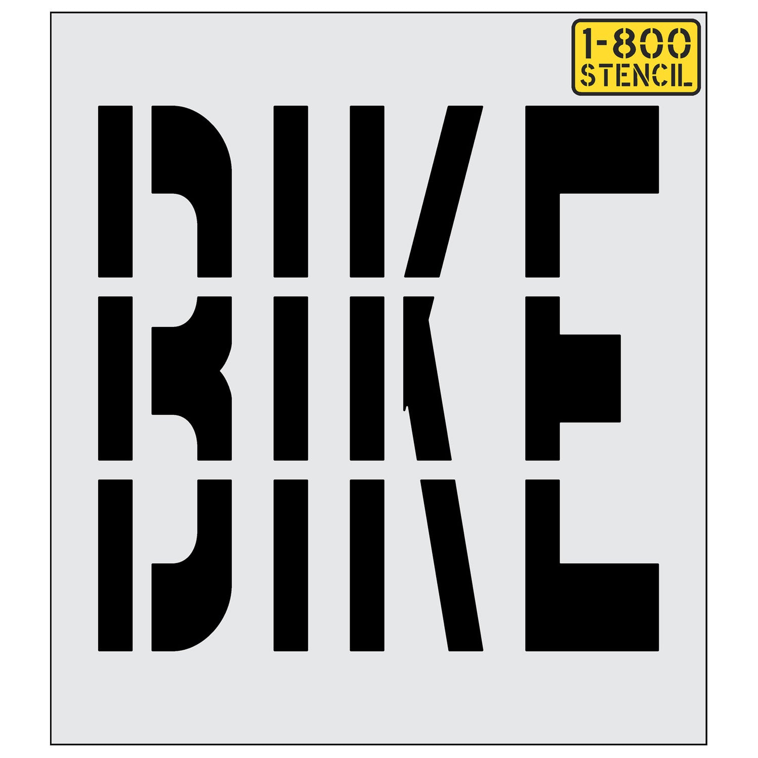 36" BIKE Stencil - 1-800-Stencil