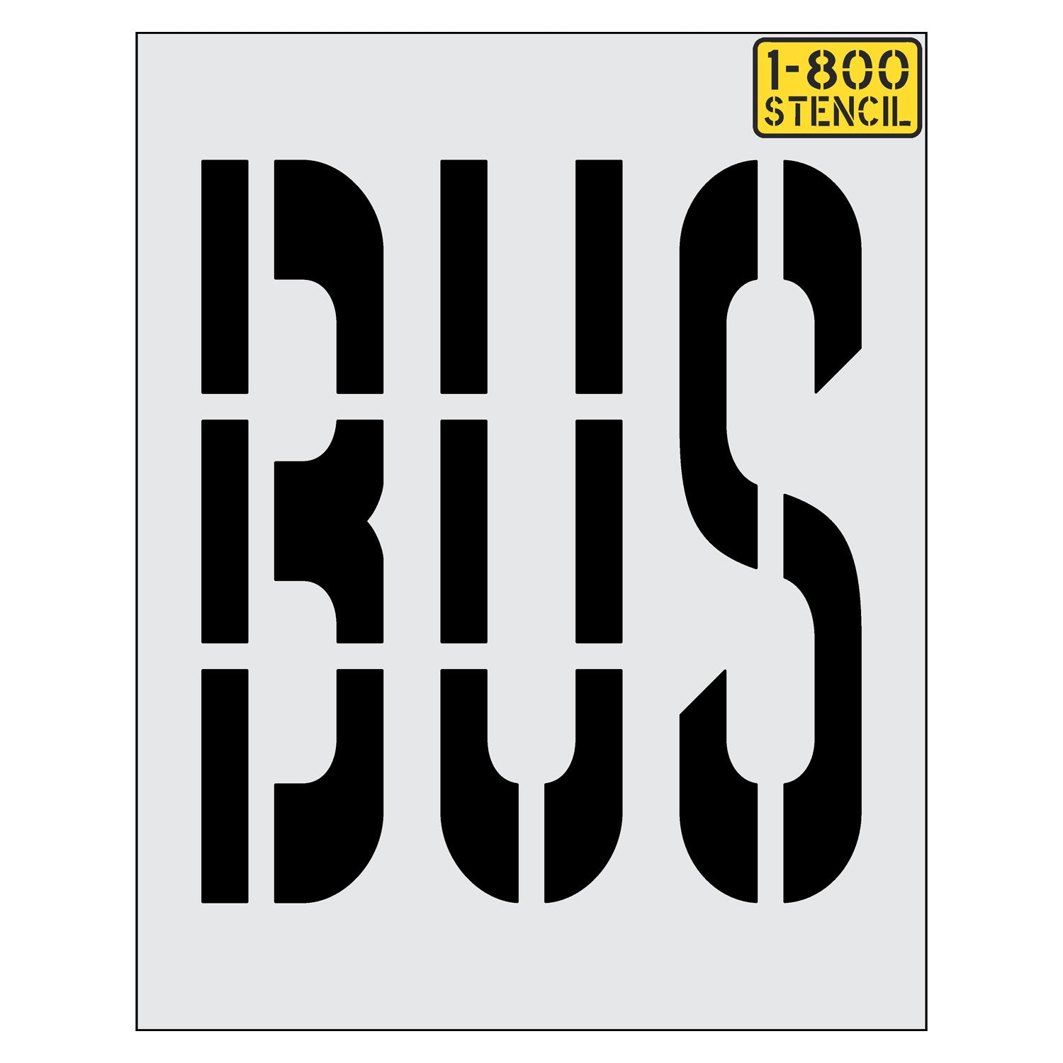 36" BUS Stencil - 1-800-Stencil