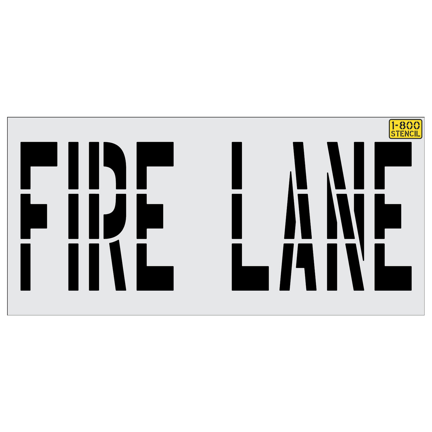 36" FIRE LANE Stencil - 1-800-Stencil