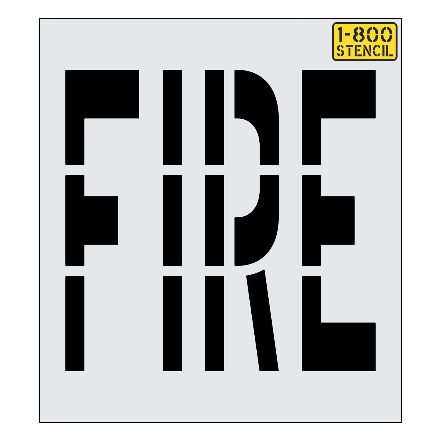 36" FIRE Stencil - 1-800-Stencil