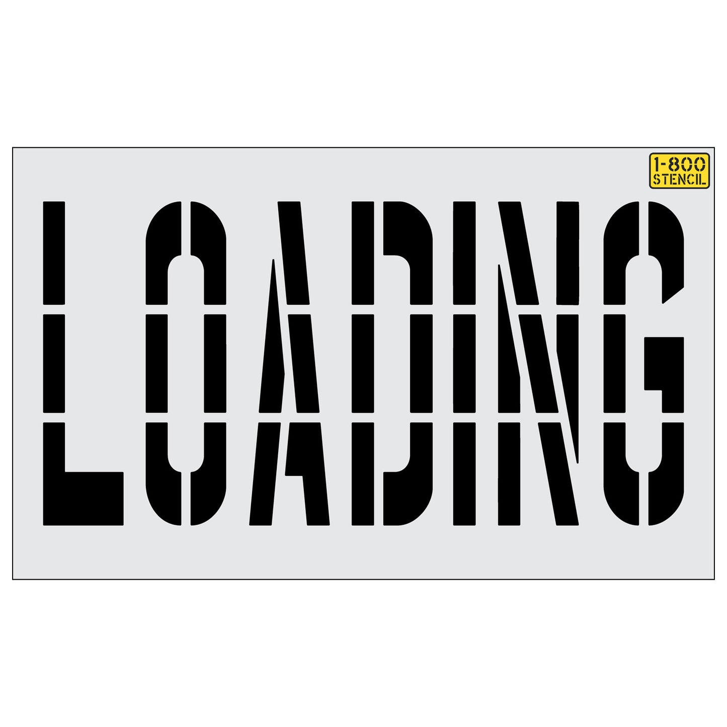 36" LOADING Stencil - 1-800-Stencil