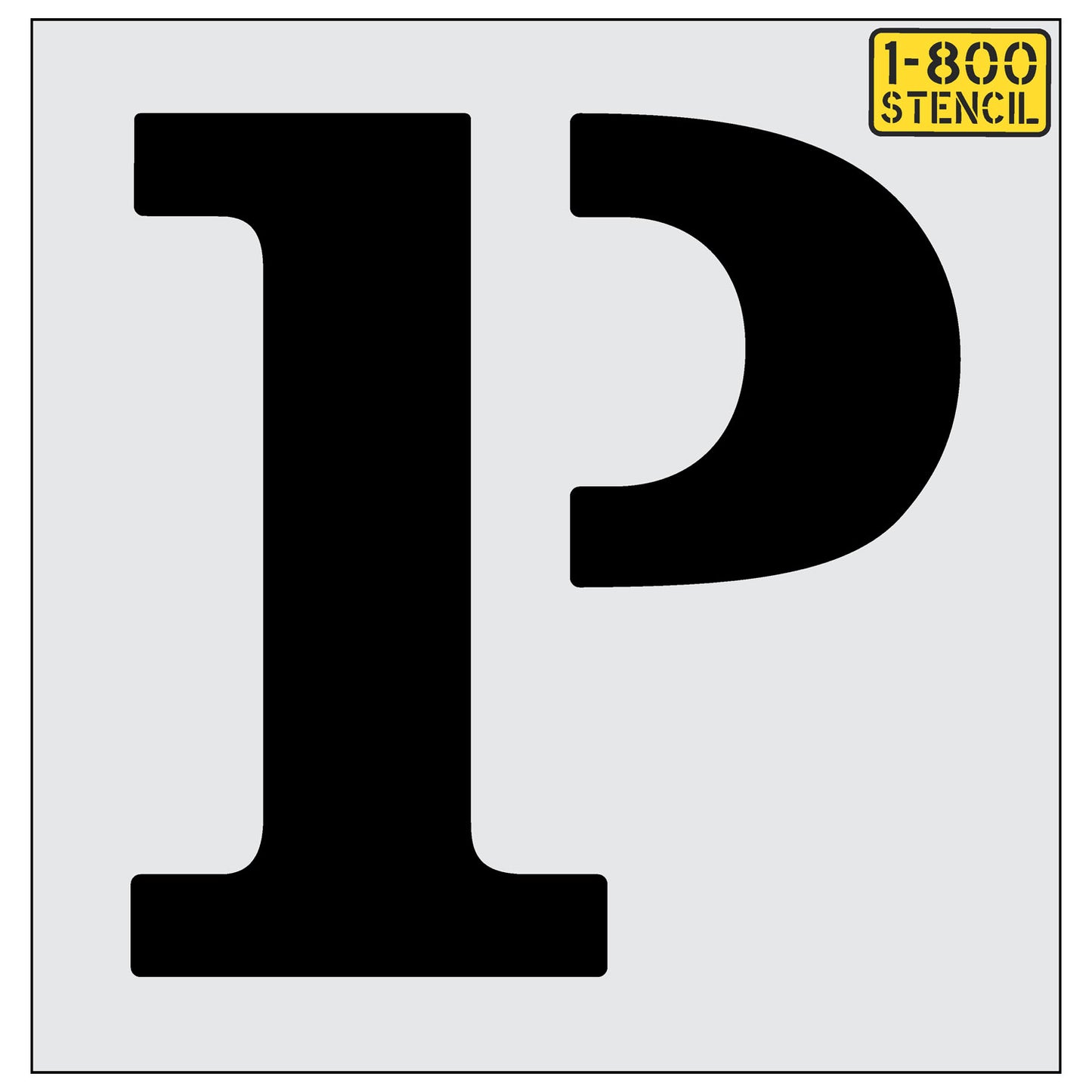 36" Parking Letter P Stencil - 1-800-Stencil
