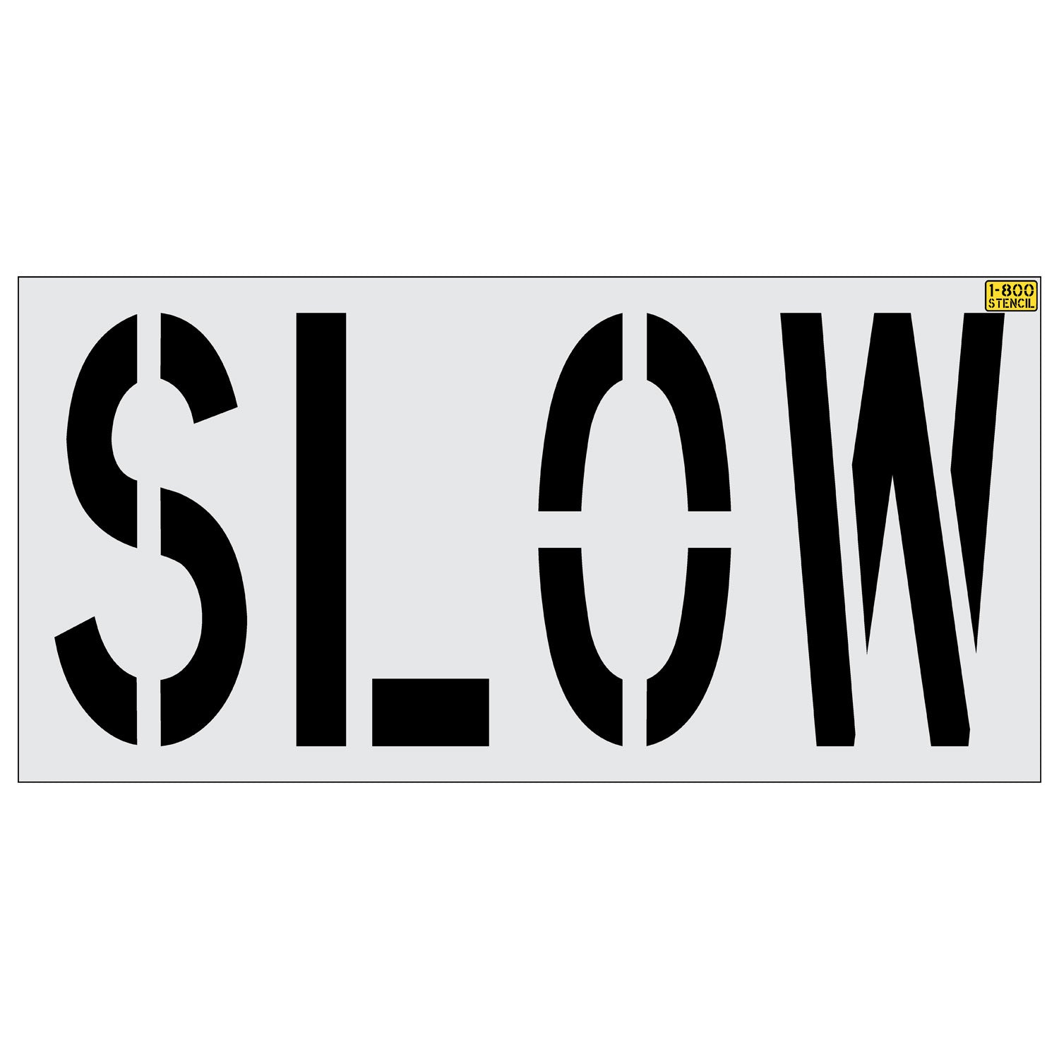 36" SLOW Stencil - 1-800-Stencil