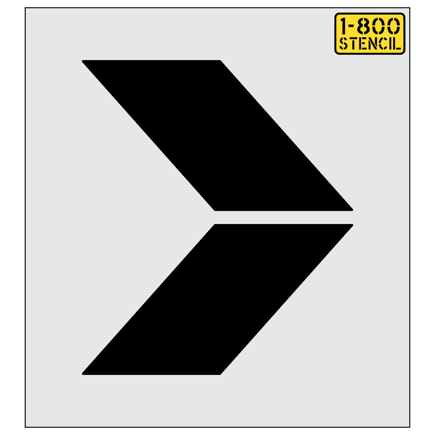 36" Single Chevron Road Stencil — 1-800-Stencil