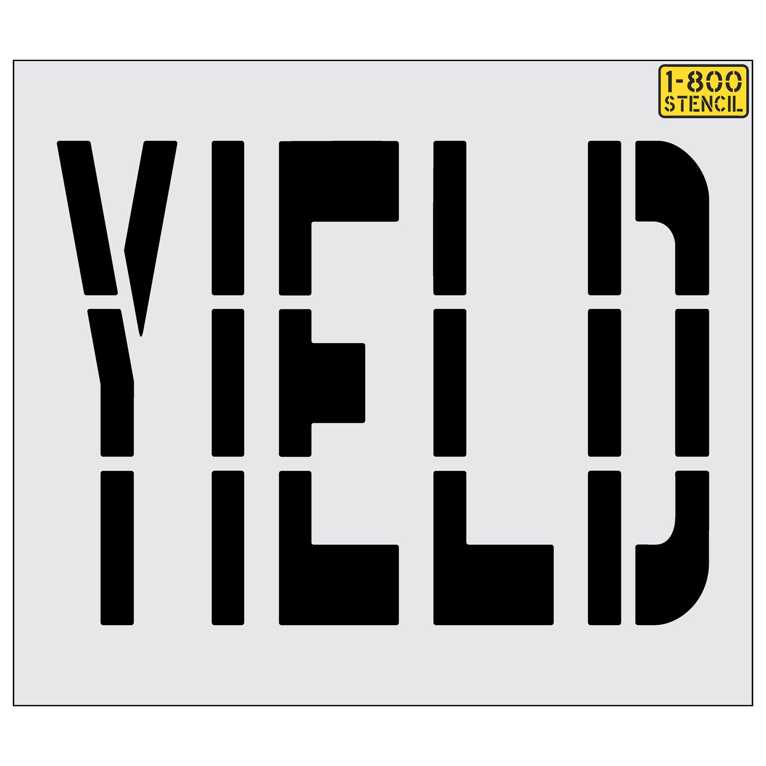 36" YIELD Stencil - 1-800-Stencil