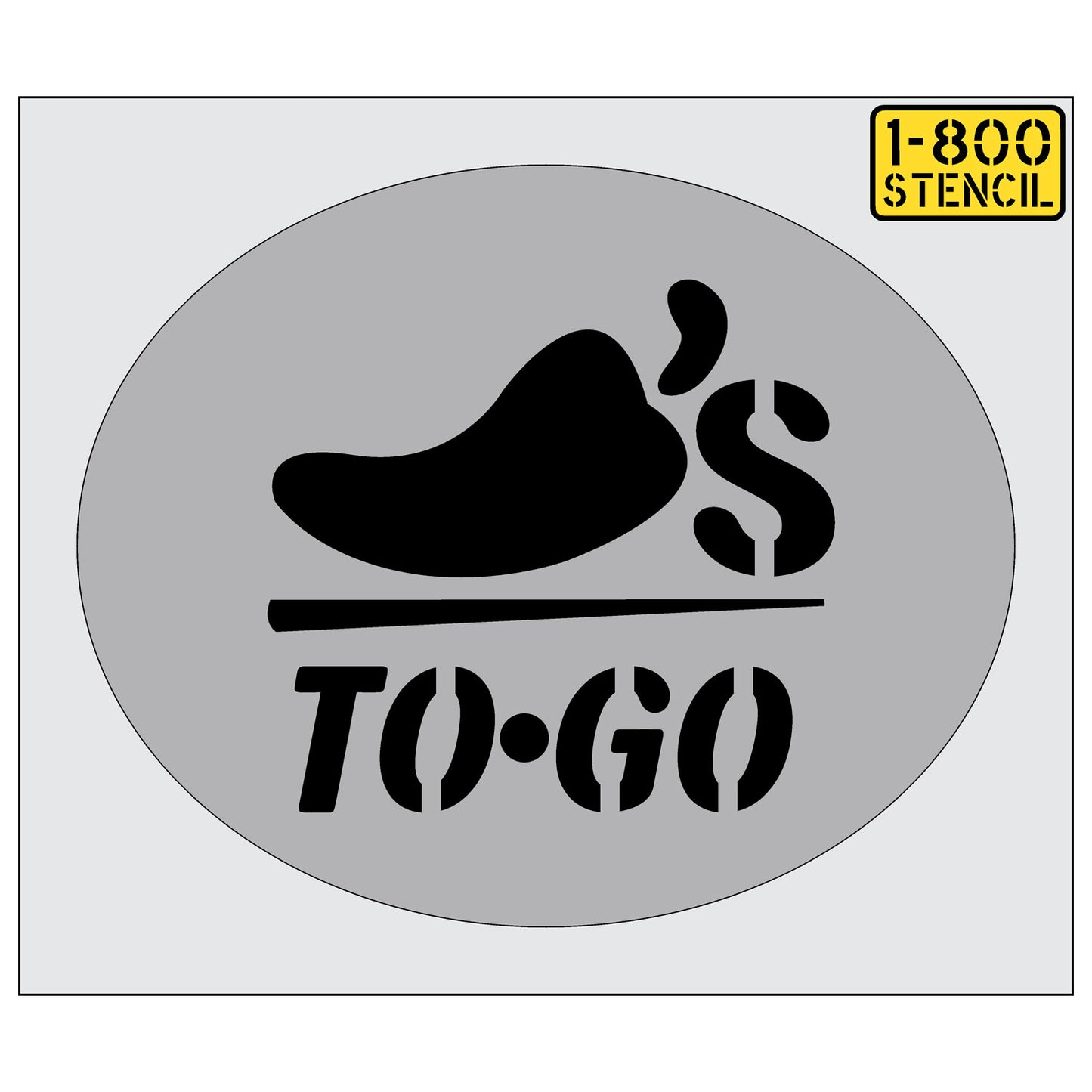 39" Chili's to Go Logo Stencil - 1-800-Stencil