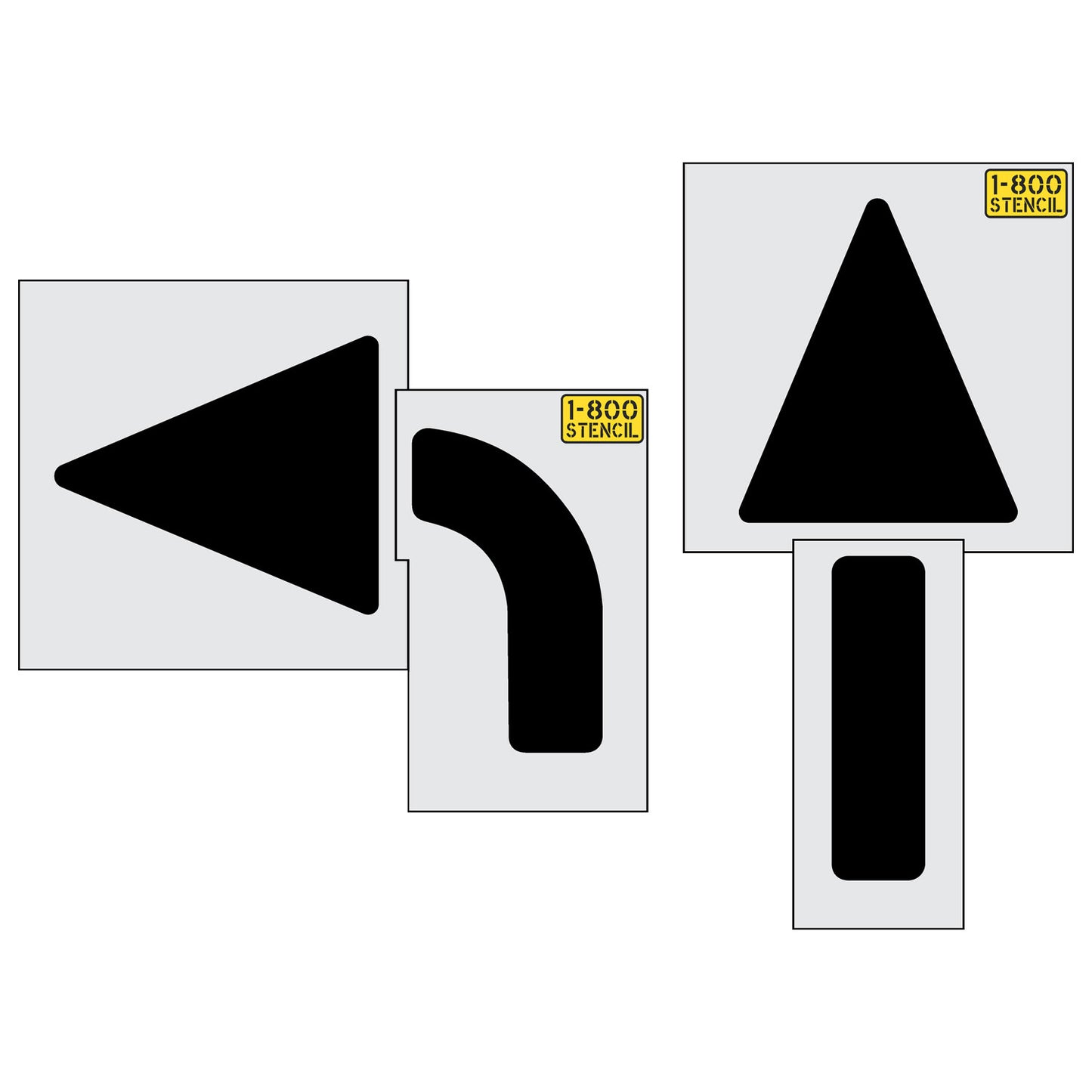 42" Arrow Combo Kit Stencil - 1-800-Stencil