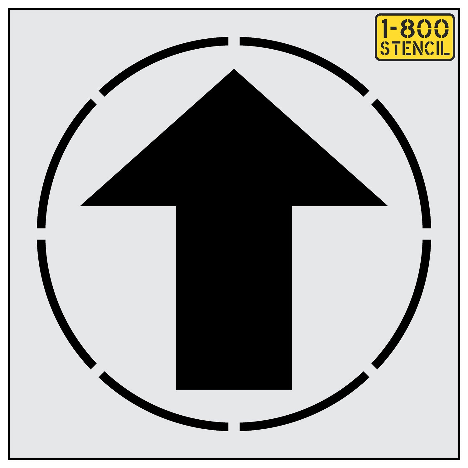 42" INDUSTRIAL STRAIGHT ARROW Stencil - 1-800-Stencil