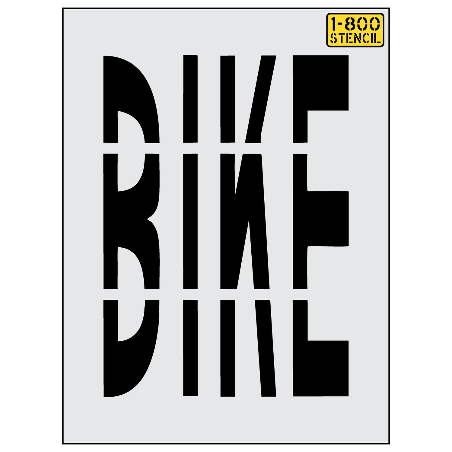 44" BIKE Stencil — 1-800-Stencil