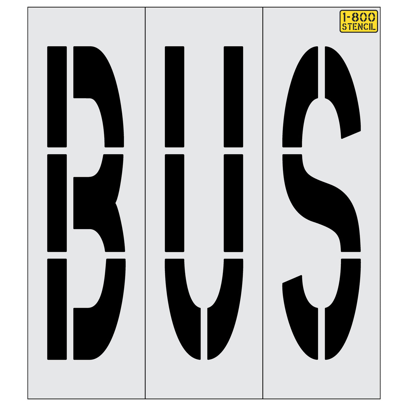 48" BUS Stencil — 1-800-Stencil