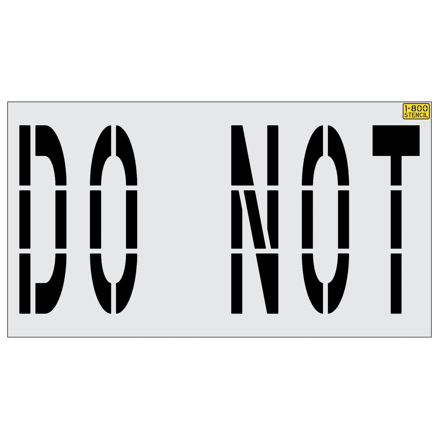 48" DO NOT Stencil - 1-800-Stencil