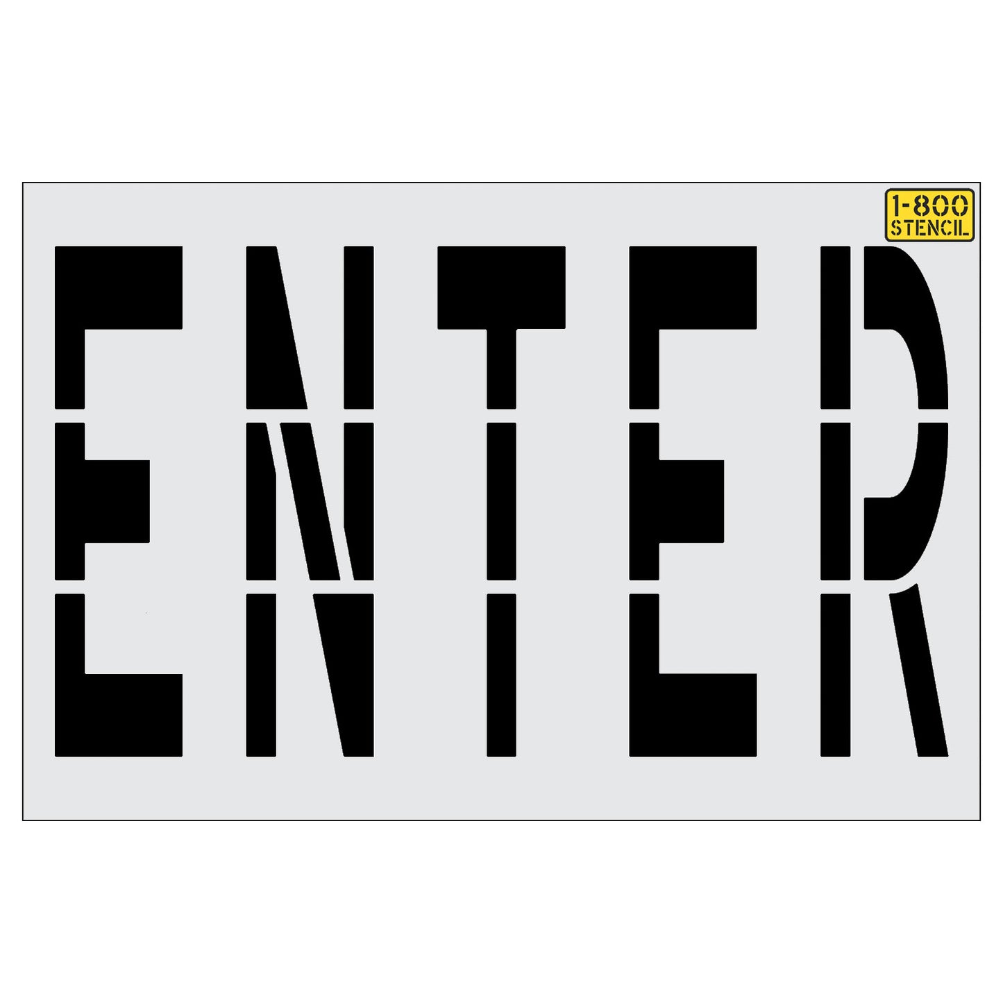 48" ENTER Stencil - 1-800-Stencil