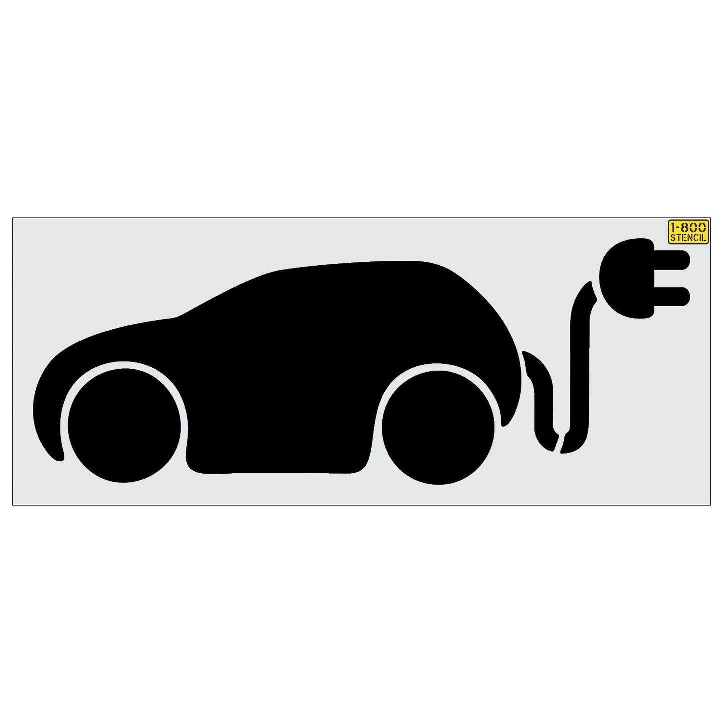 EV Charging Symbol with Tail Plug Stencil - (24"-48") | Parking Lot ...