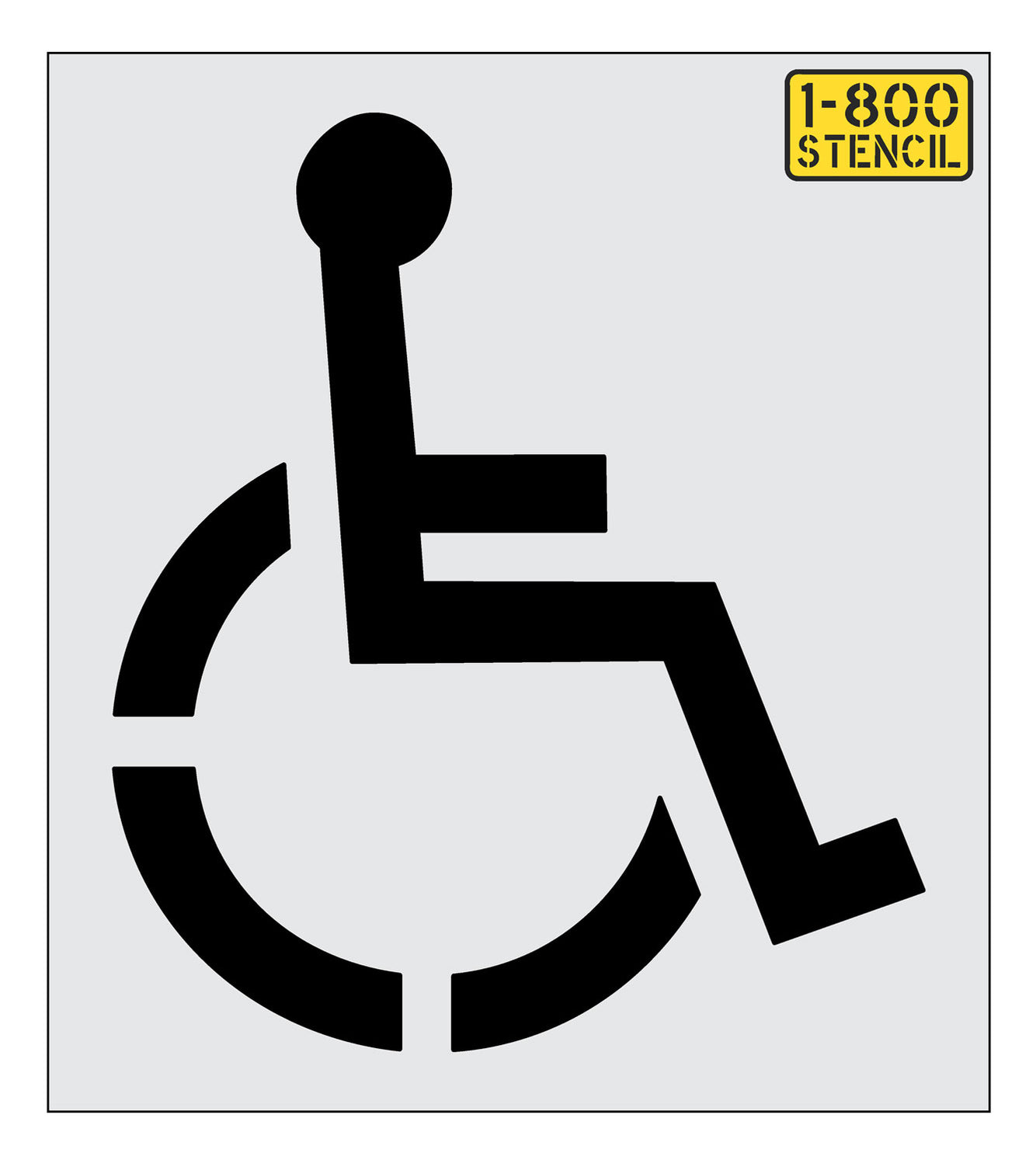 48" Handicap Stencil - 1-800-Stencil