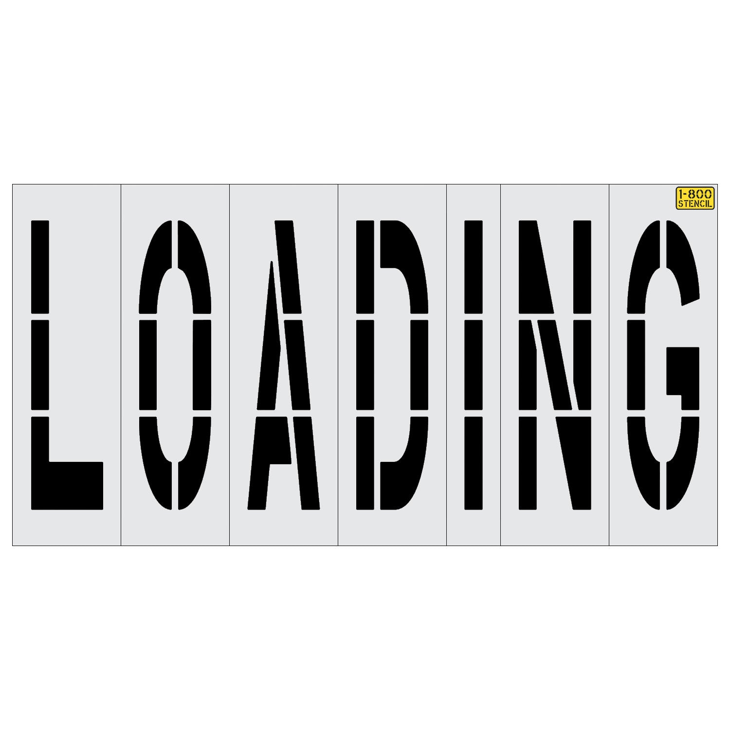 48" LOADING Stencil - 1-800-Stencil