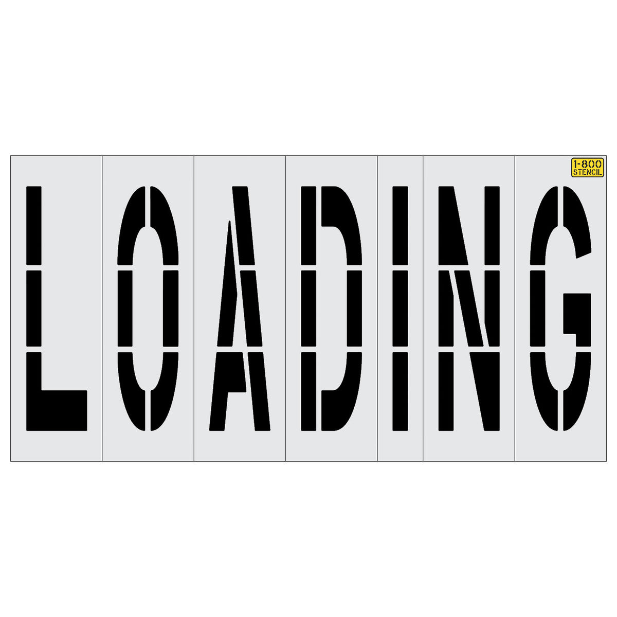 48" LOADING Stencil — 1-800-Stencil