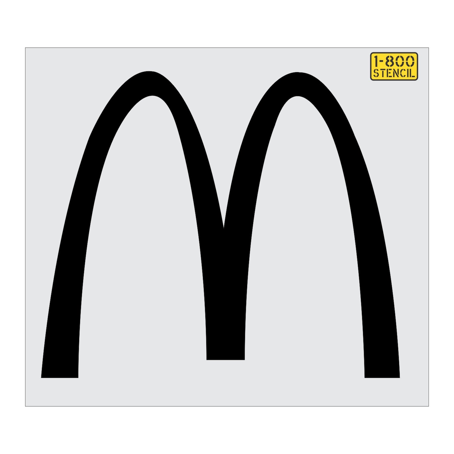 48" McDonalds Arch Stencil - 1-800-Stencil