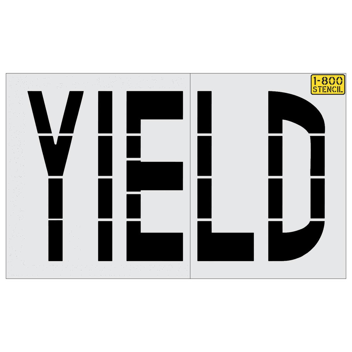 48" Walmart YIELD Stencil — 1-800-Stencil