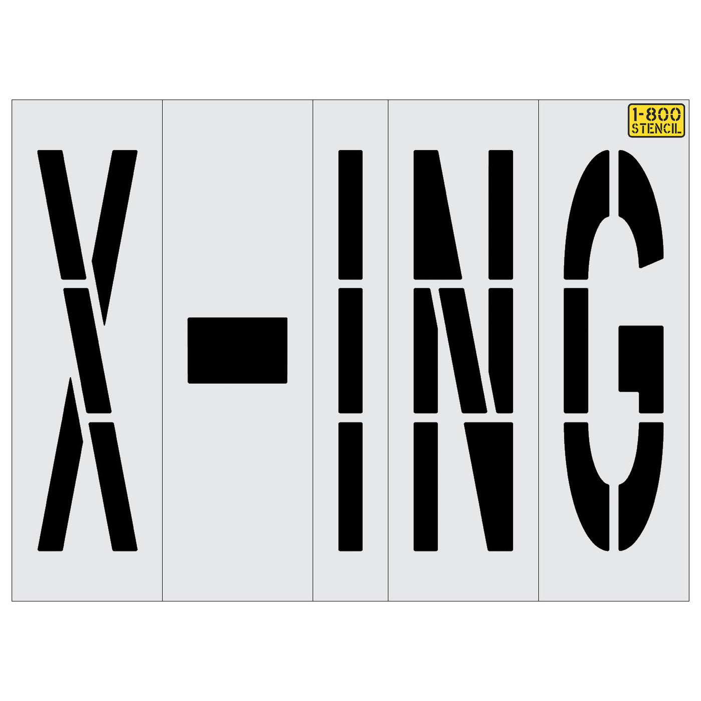 48" X-ING Stencil — 1-800-Stencil