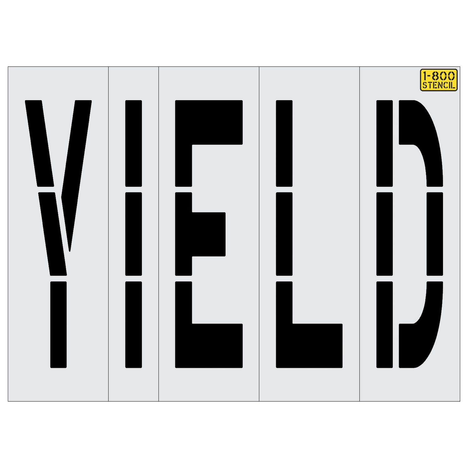 48" YIELD Stencil — 1-800-Stencil