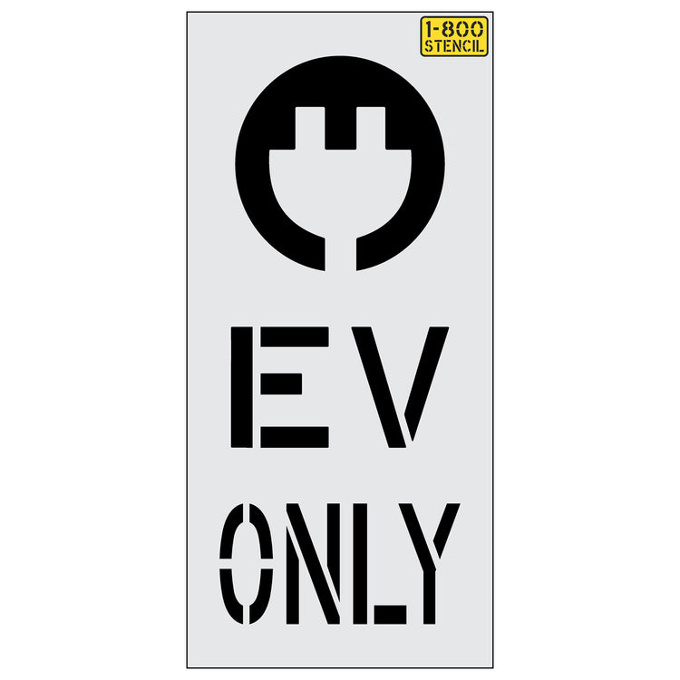 Electric Vehicle Parking and Charging Station Stencils - 1-800-Stencil