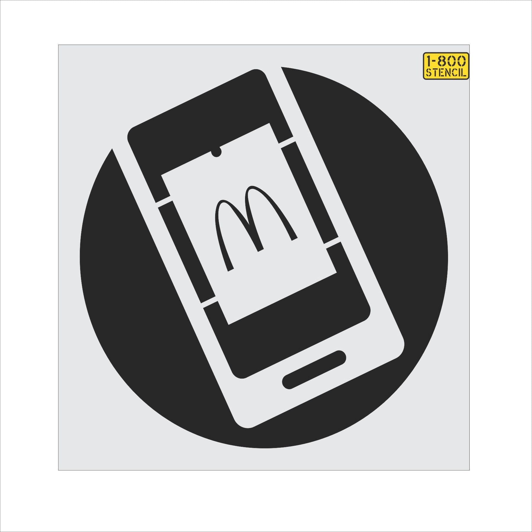 53" McDonalds Online Order Stencil - 1-800-Stencil