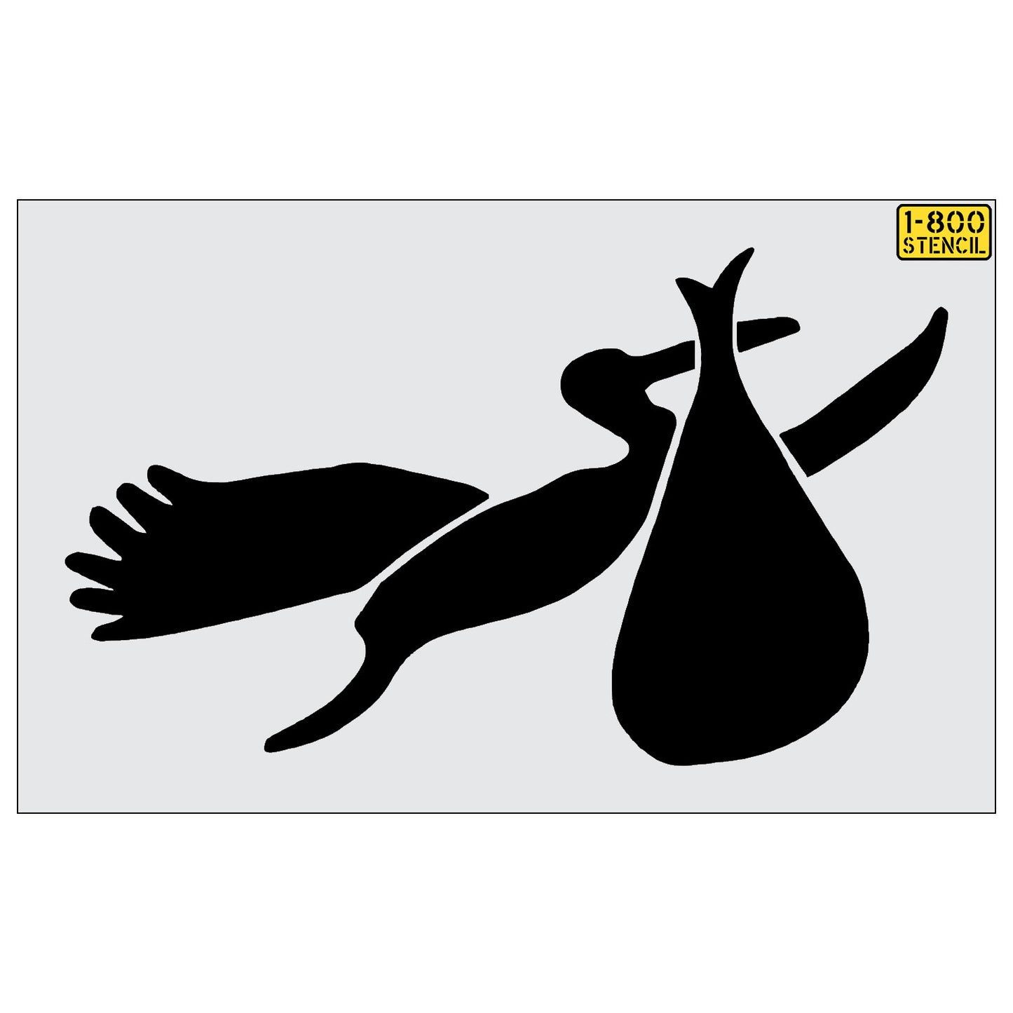 54" Reserved for Expectant Mothers Symbol Retail Stencil - 1-800-Stencil