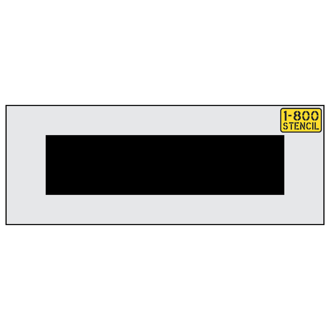 6" Straight Line Stencil - 1-800-Stencil