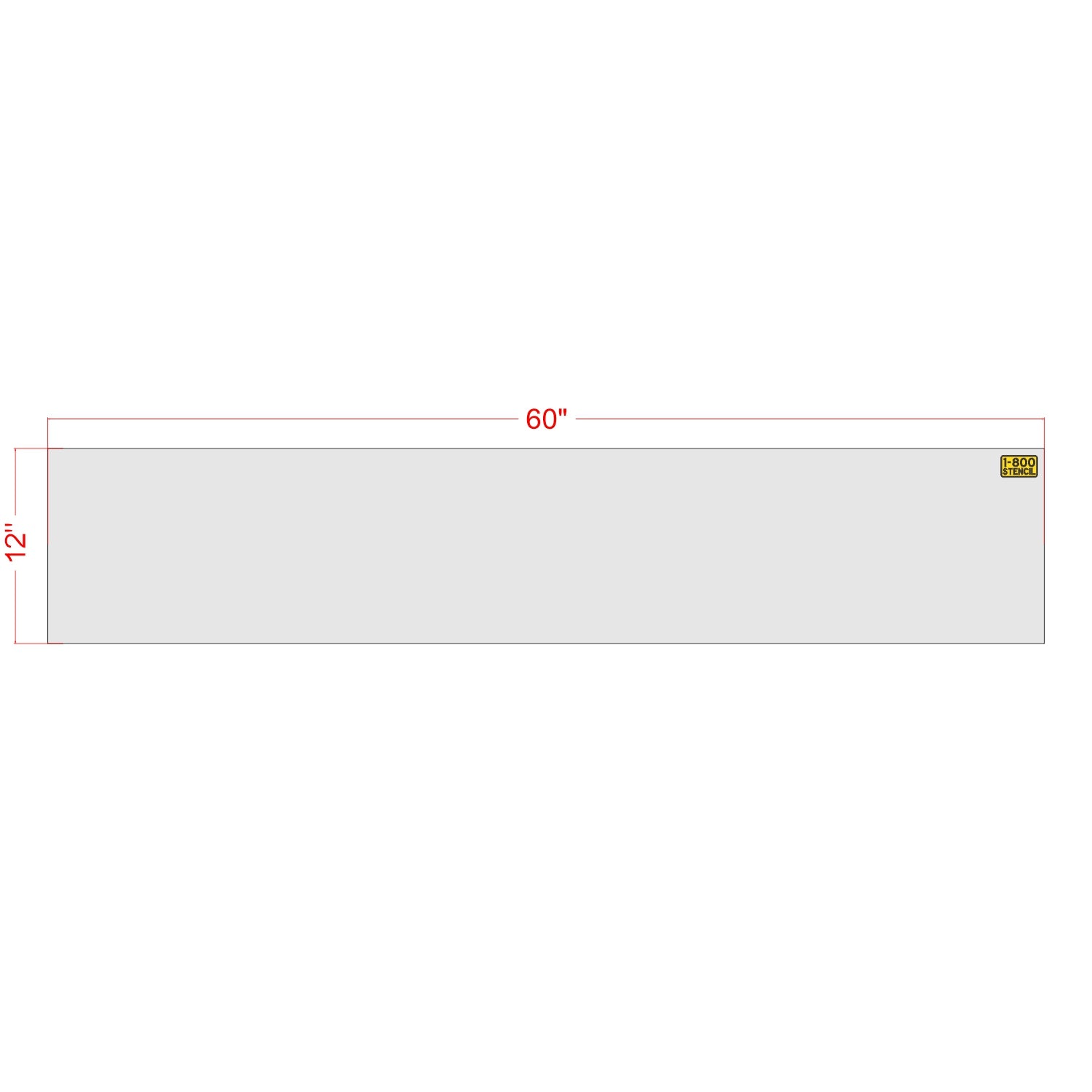 12" x 60" Stencil Material - 1-800-Stencil