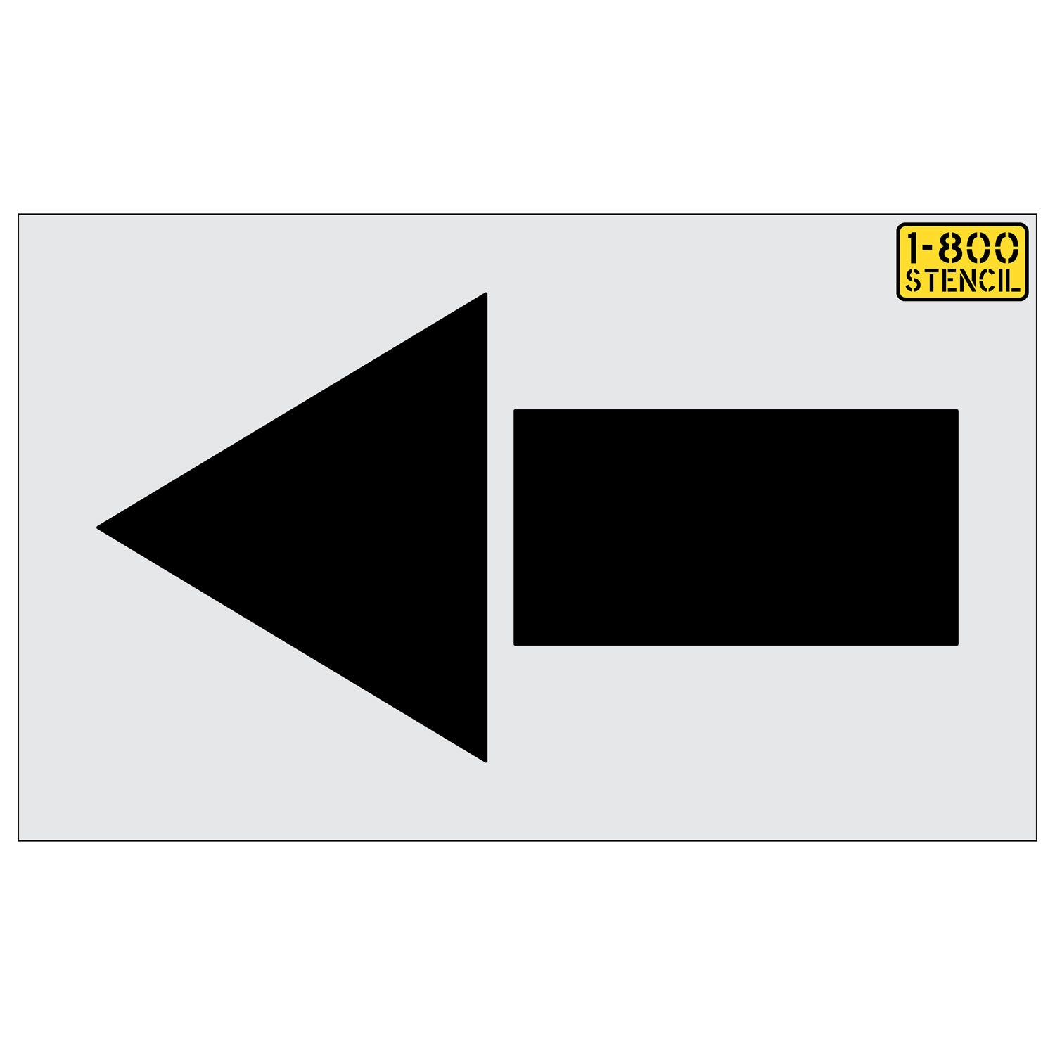 66" Home Depot Straight Arrow Stencil - 1-800-Stencil
