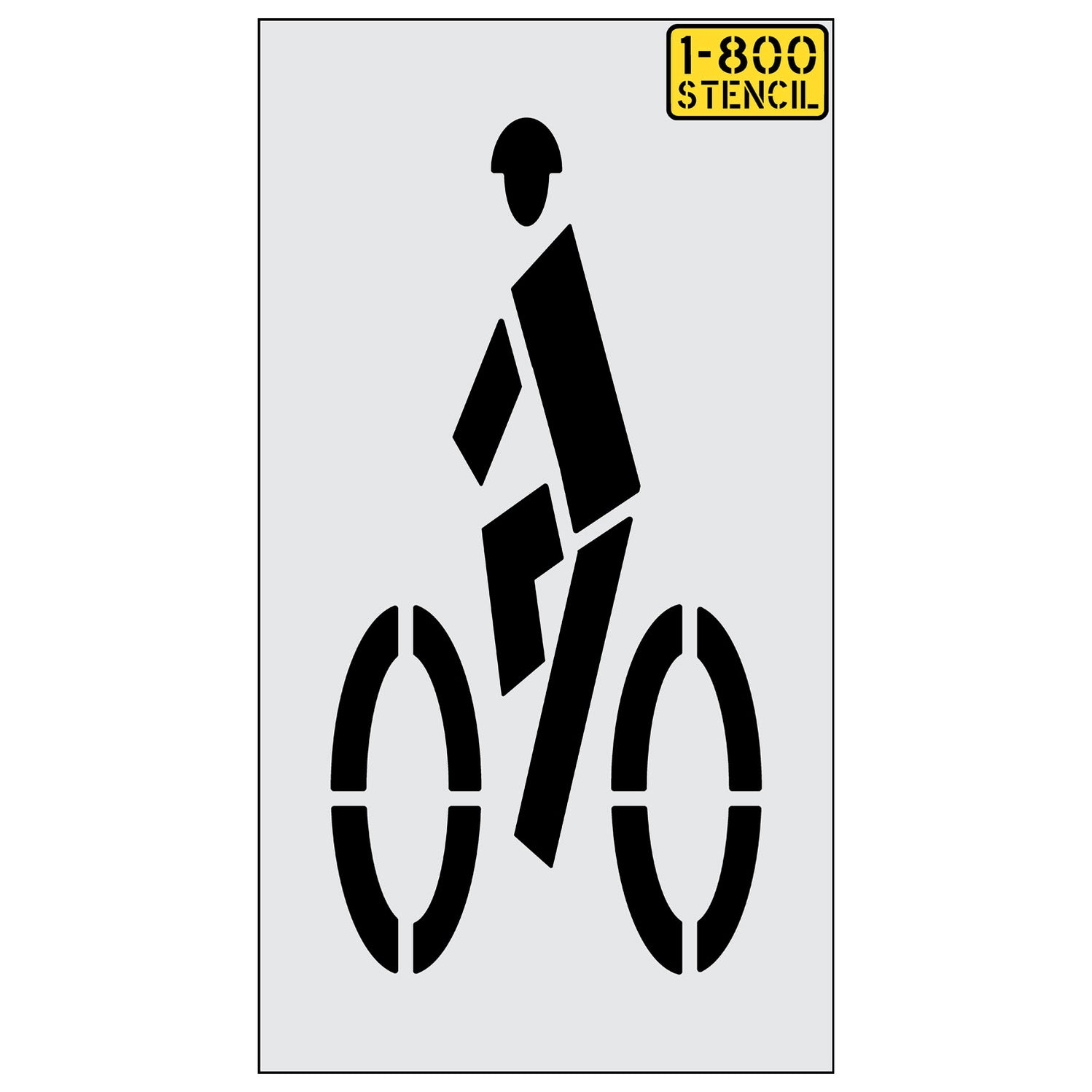 72" Bike Lane Stencil - 1-800-Stencil