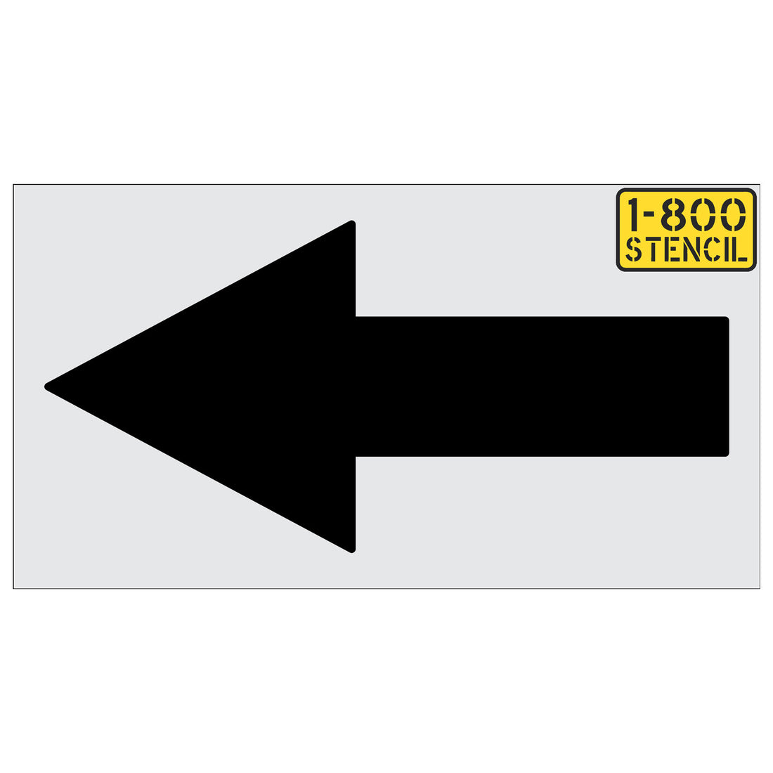 88" Straight Arrow Stencil - 1-800-Stencil