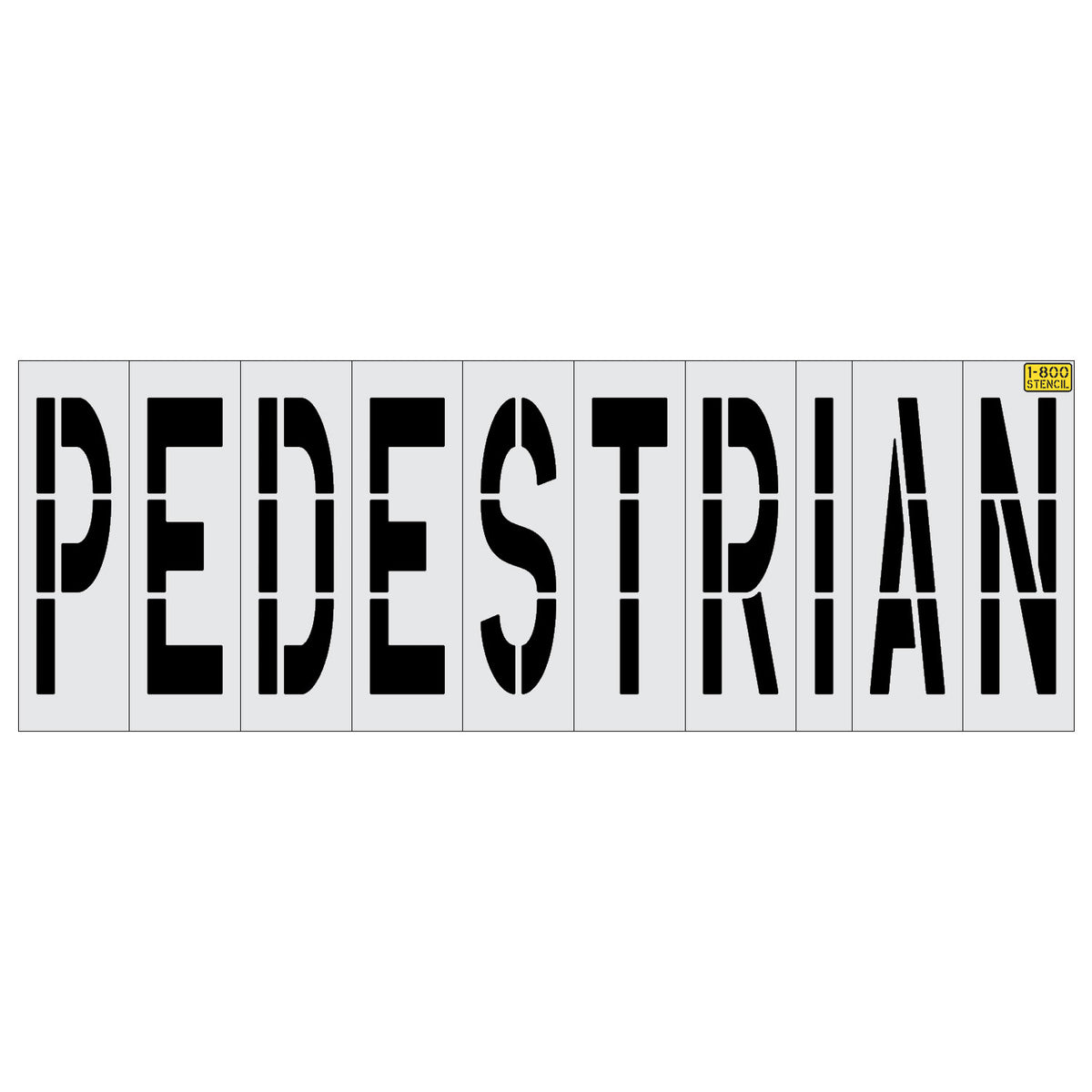 96" PEDESTRIAN Stencil — 1-800-Stencil