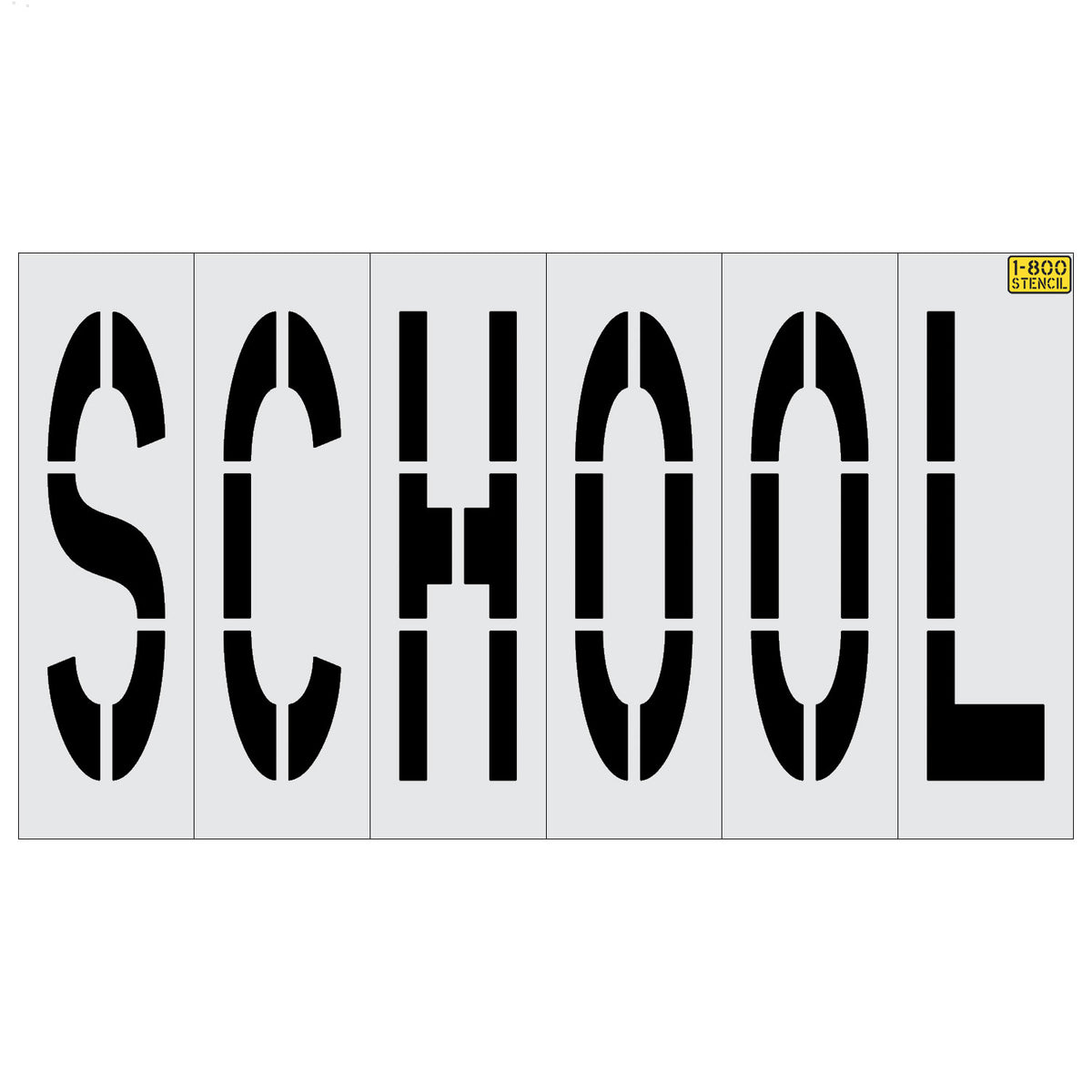 96" SCHOOL Stencil — 1-800-Stencil