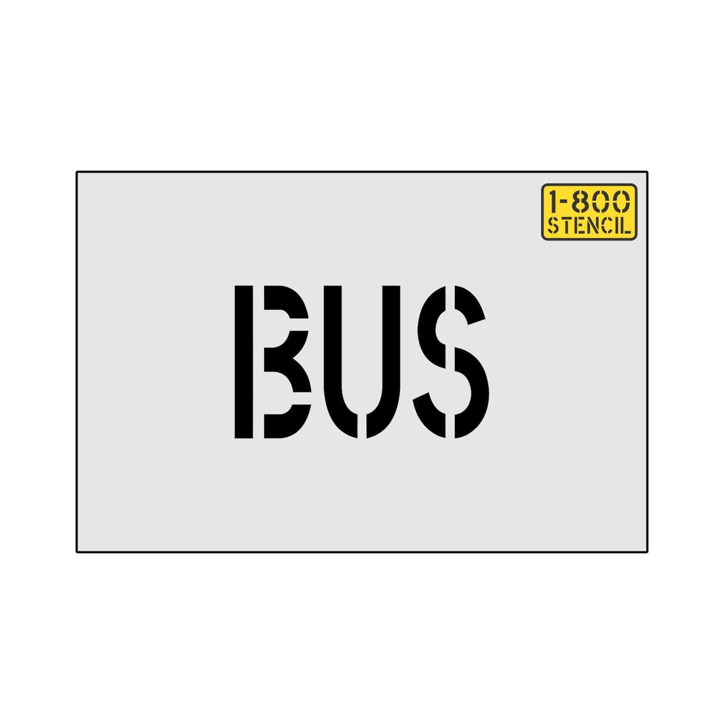4" BUS Stencil - 1-800-Stencil