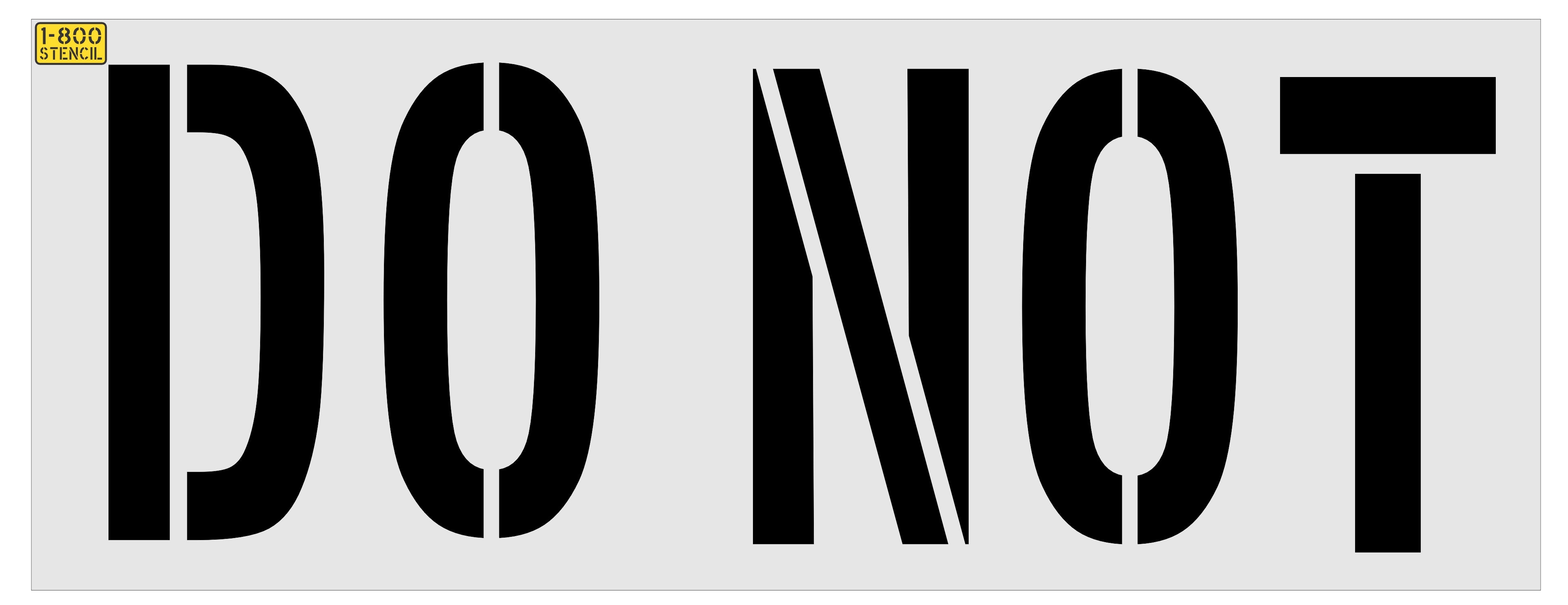 24" Walgreens DO NOT Stencil - 1-800-Stencil