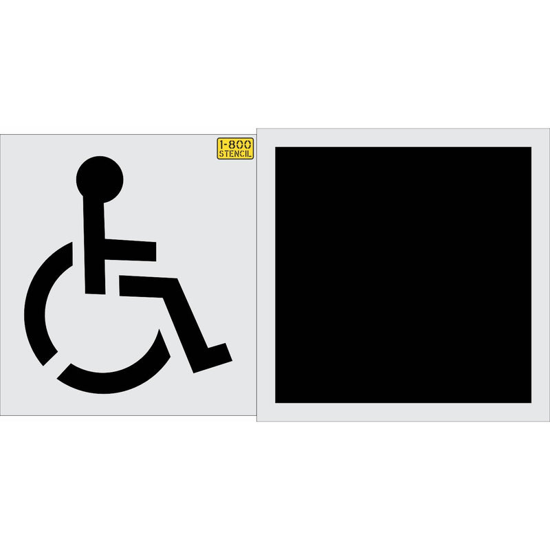 Handicap Pavement Marking Stencils — 1-800-Stencil